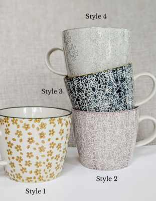 Floral Mug | Floral Coffee Mug | Floral Pattern Mug – abode box